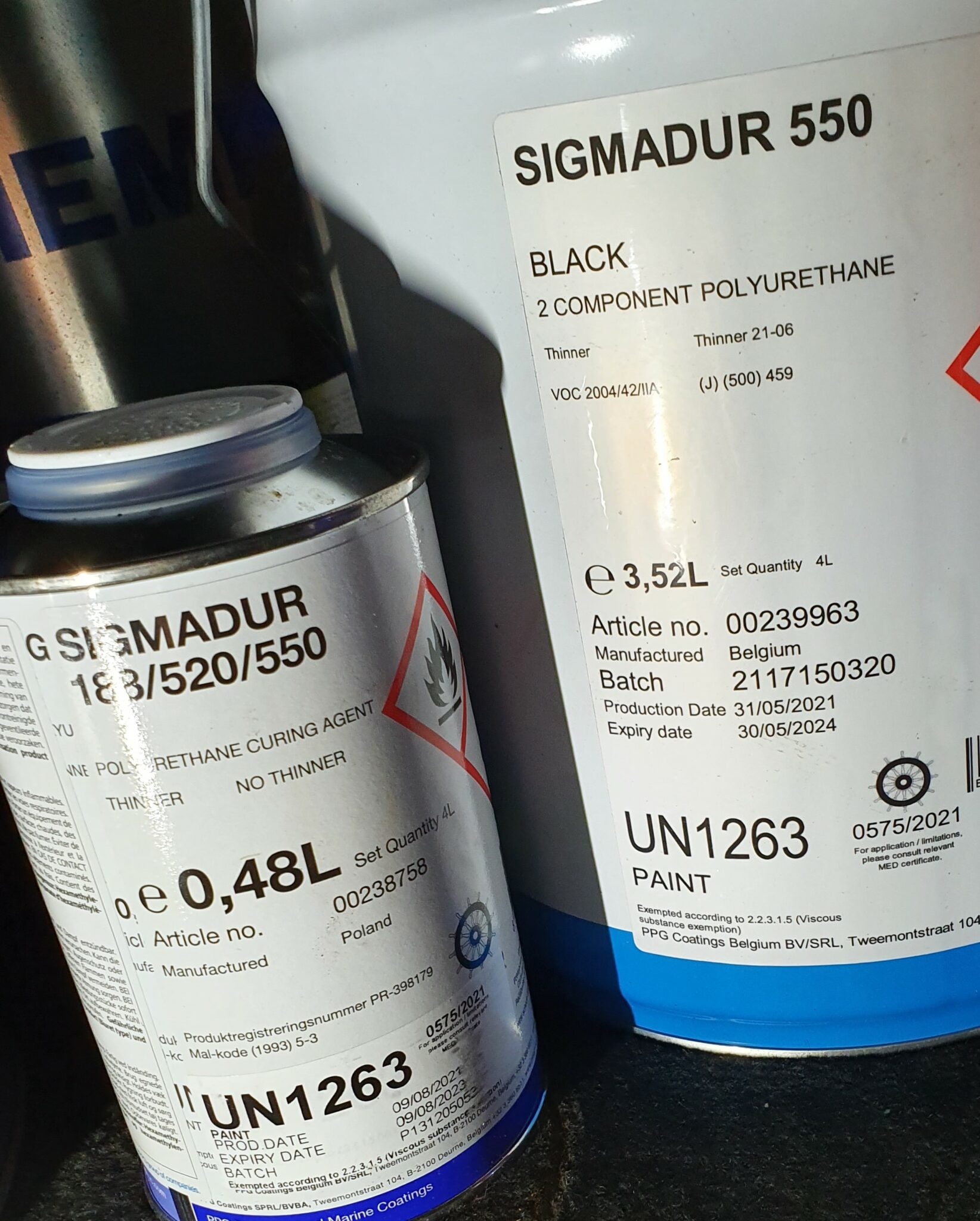 Sigmadur 550 ,2 K Toplack "Schwarz" ..4 Liter - SEEKISTE - Cuxhaven